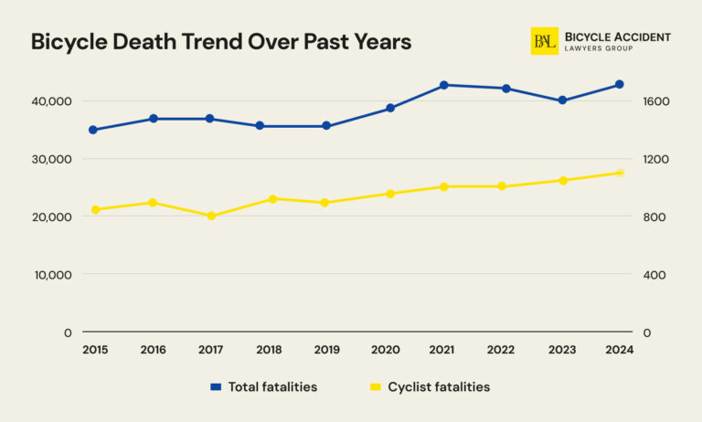 12 Bicycle Accident Death Statistics for the 2025