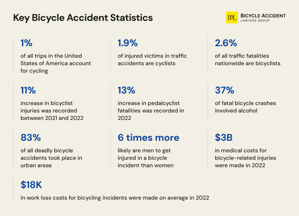 12 Bicycle Accident Death Statistics for the 2025
